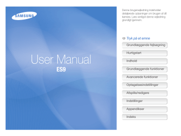 Samsung ES9 Betjeningsvejledning | Manualzz