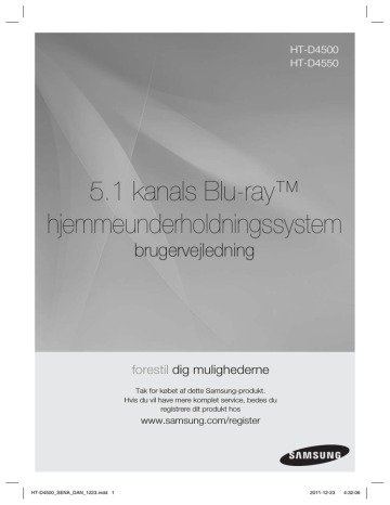 Samsung HT-D4500 Betjeningsvejledning | Manualzz