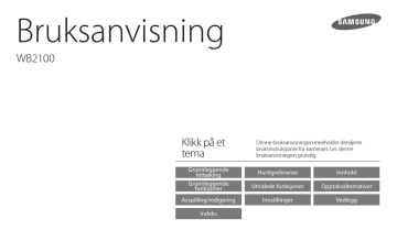 Samsung WB2100 Betjeningsvejledning | Manualzz