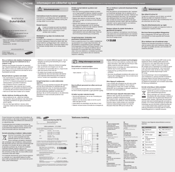 Samsung GT-C3060 Betjeningsvejledning | Manualzz
