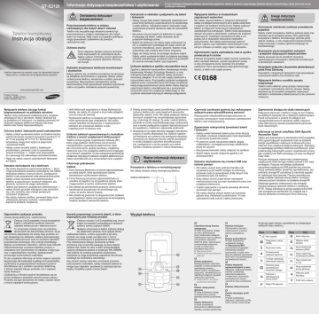 Samsung GT-E2120 Instrukcja obsługi | Manualzz