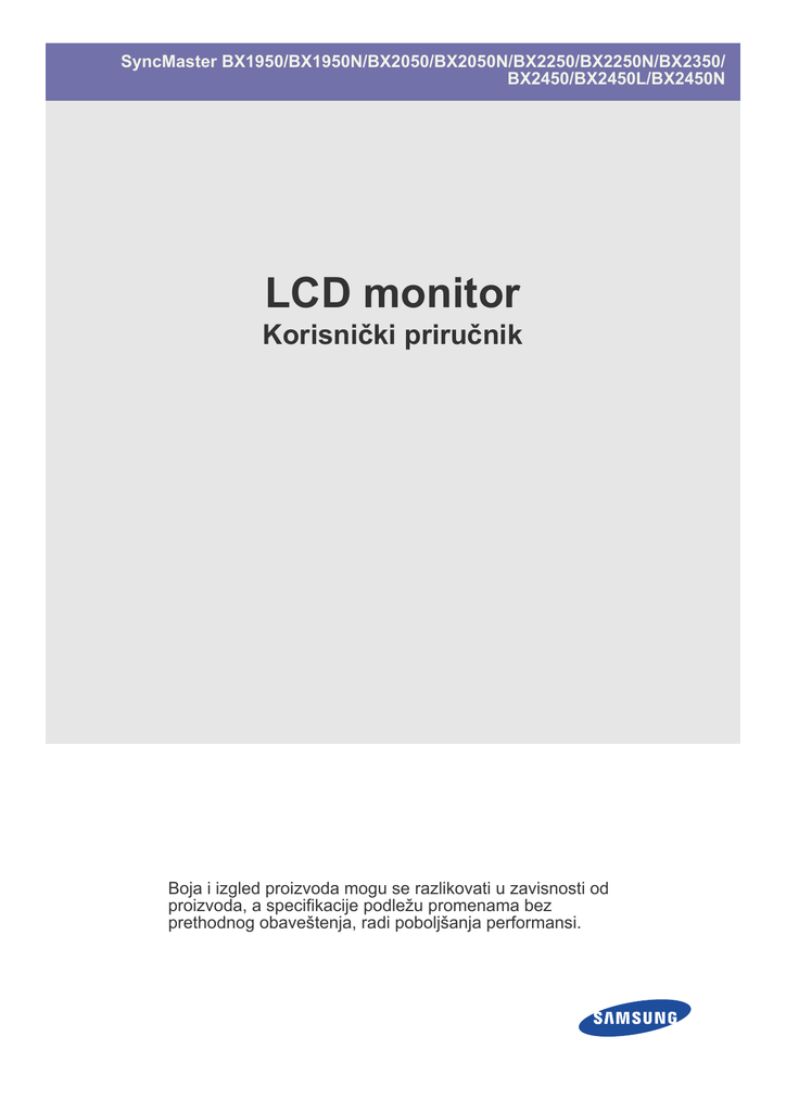 Samsung BX2250 User manual | Manualzz
