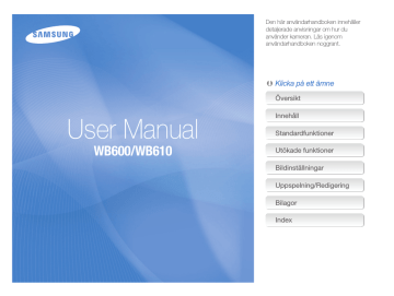 Samsung WB600 Betjeningsvejledning | Manualzz