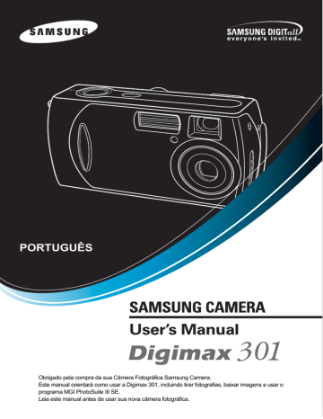 Samsung Digimax 301 Manual do usuário | Manualzz