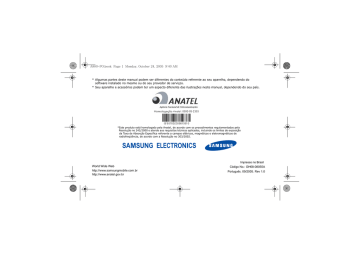 Samsung SPH-A880 Manual do usuário | Manualzz