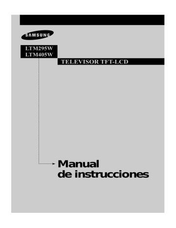Samsung LTM295W Manual de usuario | Manualzz