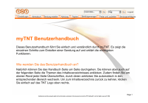 myTNT User Guide | Manualzz