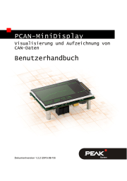 PEAK-System PCAN-MiniDisplay - Operation manual | manualzz.com