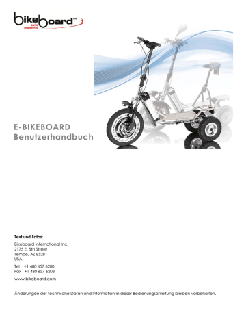 Bikeboard E-Bikeboard Benutzerhandbuch | Manualzz