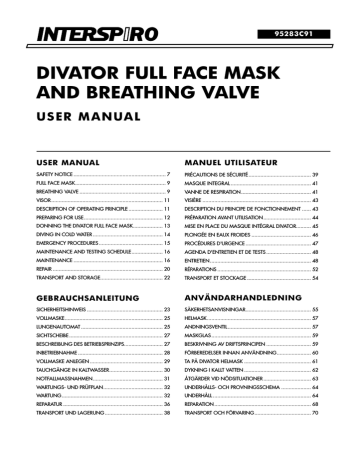 INTERSPIRO DIVATOR Series User manual | Manualzz