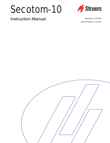 Secotom 10 Instruction Manual | Manualzz