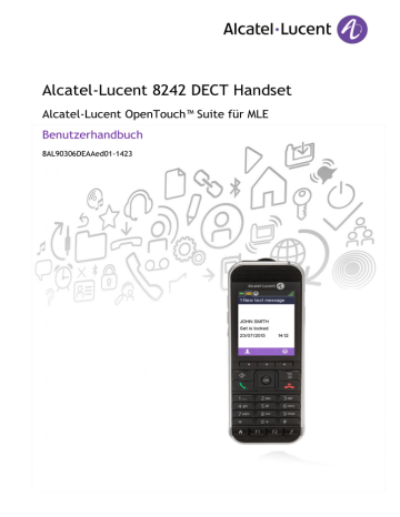 Alcatel-Lucent 8242 DECT Handset Bedienungsanleitung | Manualzz