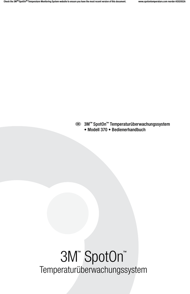 3M Bair Hugger™ Temperature Monitoring System 37000, 120V-ENG-C ...