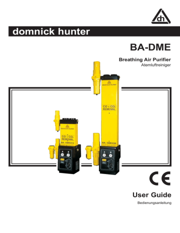 BA-DME 012, 015, 020, 025, 030, 040, 050, 060, 080 Breathing Air ...