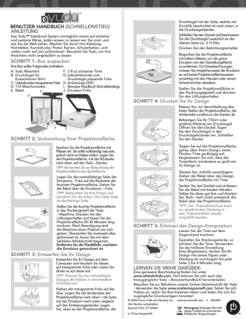 Yudu Screen Printing System Quick Start Guide | Manualzz