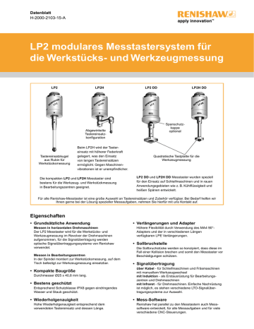 Renishaw LP2 modular probe system Benutzerhandbuch | Manualzz