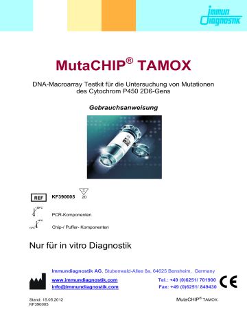 MutaCHIP® TAMOX Test Instructions for use | Manualzz