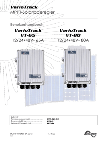 VarioTrack VT-65, VT-80 Benutzerhandbuch | Manualzz