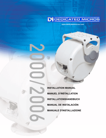 Dedicated Micros 2000 Serie Installation manual | Manualzz