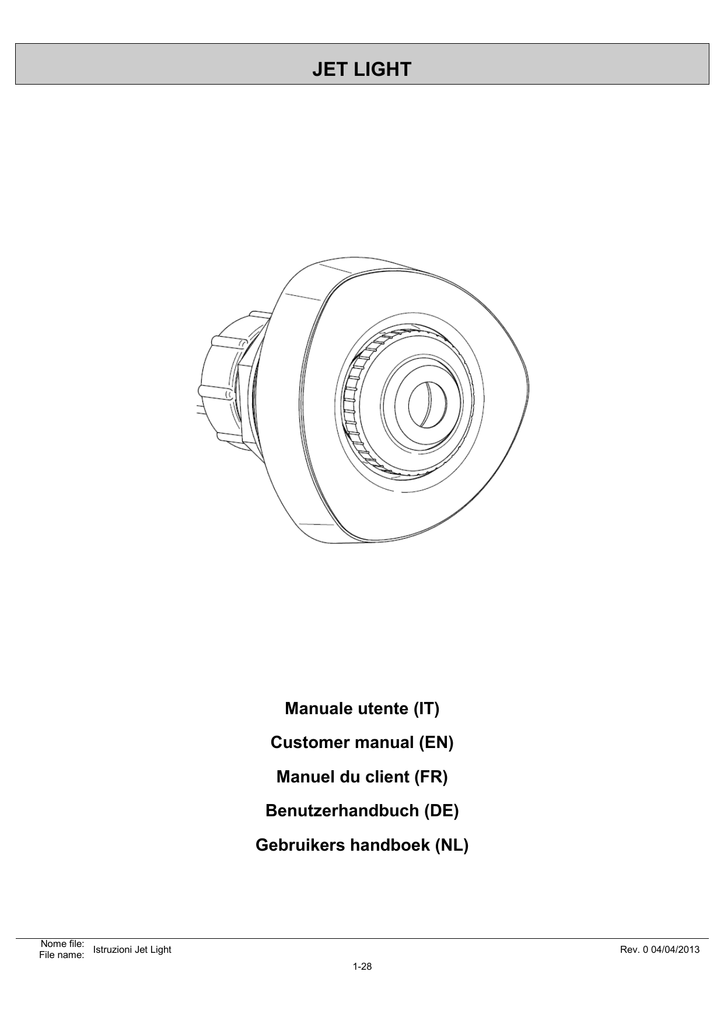 Shott JET LIGHT User guide | Manualzz
