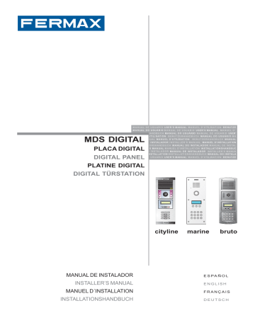FERMAX MDS DIGITAL cityline User guide | Manualzz