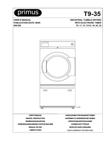 Primus T9-35 User manual | Manualzz