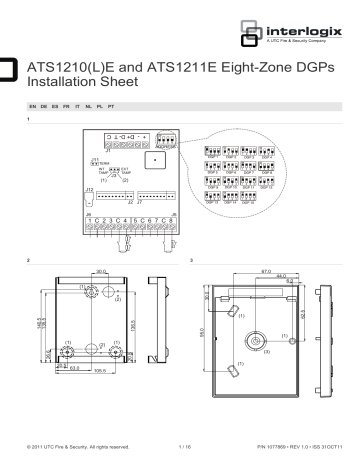 Interlogix ATS1210E Installation Sheet | Manualzz