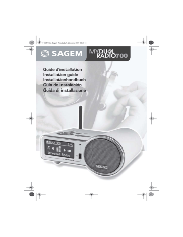 SAGEM My Dual Radio 700 Installation Guide | Manualzz