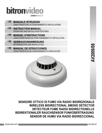 Bitron Video AV2009/08 Instructions for use | Manualzz