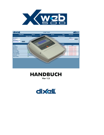 Dixell XWEB 500 Handbuch | Manualzz