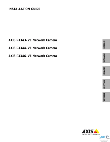 Axis P33-VE Installation Guide | Manualzz