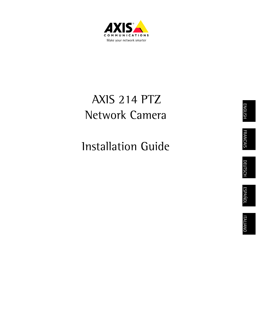 AXIS 214 PTZ Network Camera Installation Guide | Manualzz