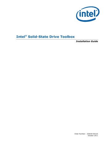 Intel Solid-State Drive Toolbox Installation Guide | Manualzz