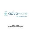 Advo-ware Installationsanleitungen | Manualzz