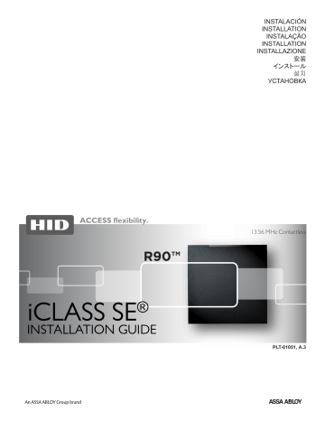 Assa Abloy HID iCLASS SE R90 Installation guide | Manualzz