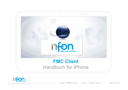 NFON IPHONE - User manual