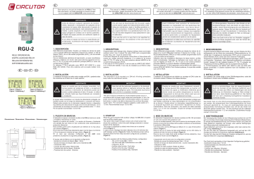 CIRCUTOR RGU 2 Earth Leakage Relay User manual | Manualzz