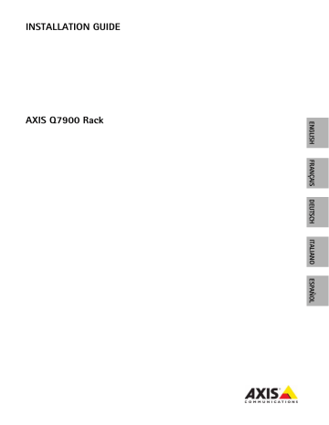 AXIS Q7900 Rack Installation Guide | Manualzz