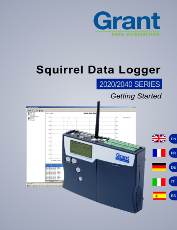 Grant SQ2020/2040 Data Logger Getting Started Guide | Manualzz