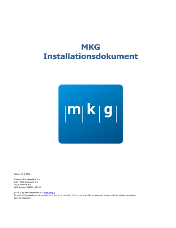 MKG Software Installationsdokument | Manualzz