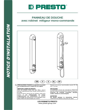 Shower Panel Installation Instructions | Manualzz