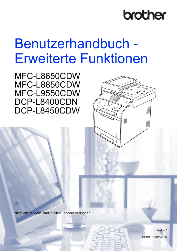 Brother MFC-L8600CDW Color Fax User's Guide | Manualzz