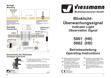 Viessmann Indicator Light Observation Signal 5061, 5062 Operating ...