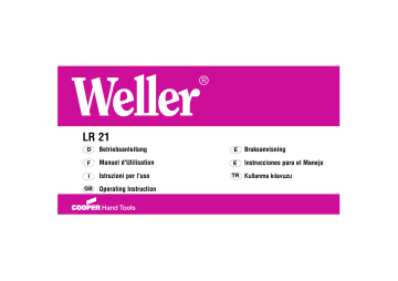Weller LR 21 Operating Instruction | Manualzz