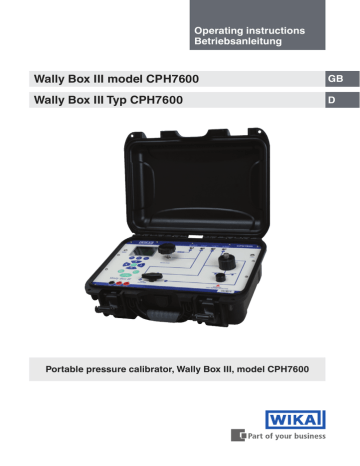 WIKA Wally Box III CPH7600 Operating Instructions | Manualzz