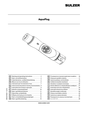 AquaPlug 16 A, 32 A Starting and operating instructions | Manualzz