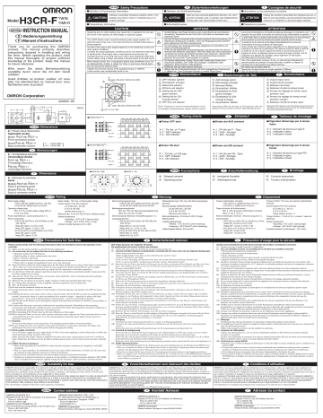 H3CR F Timer Instruction Manual | Manualzz