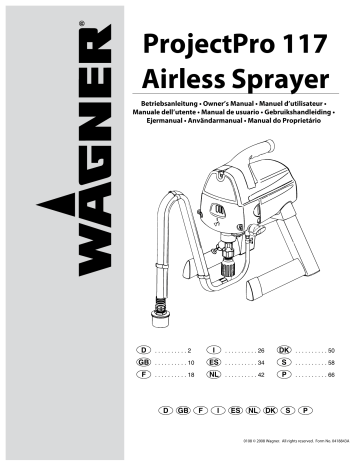 Wagner Airless Sprayer ProjectPro 117 Owner's Manual | Manualzz