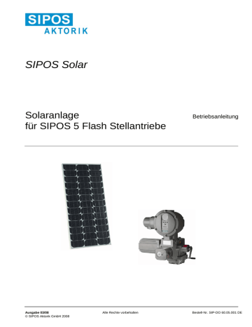 SIPOS 5 Flash Stellantriebe Betriebsanleitung | Manualzz