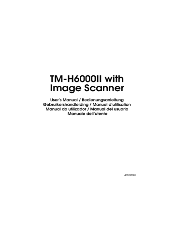 Printer TM-H6000II with Image Scanner User’s Manual | Manualzz